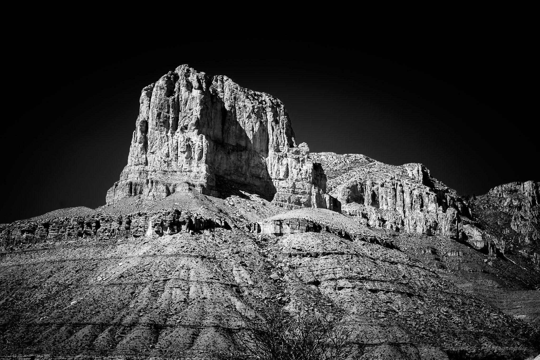 Portrait of El Capitan, Guadalupe Mountains National Park, Texas USA ...